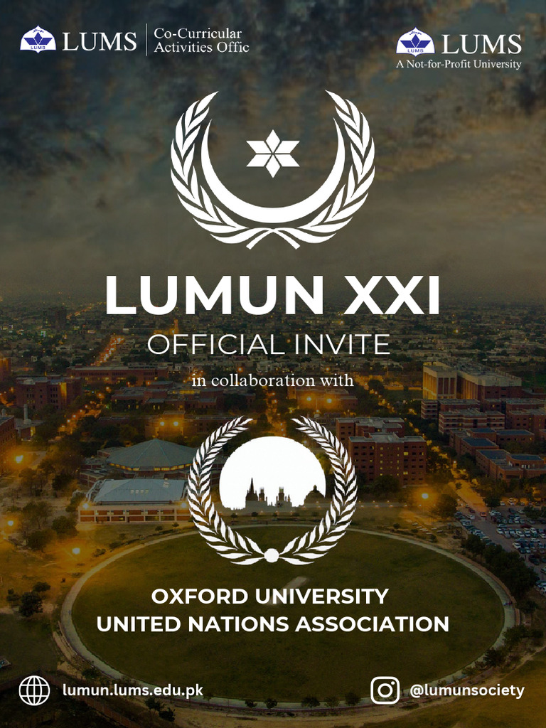 LUMUN XXI Invitation: Dec 30, 2024 - Jan 2, 2025 | PDF | Global ...