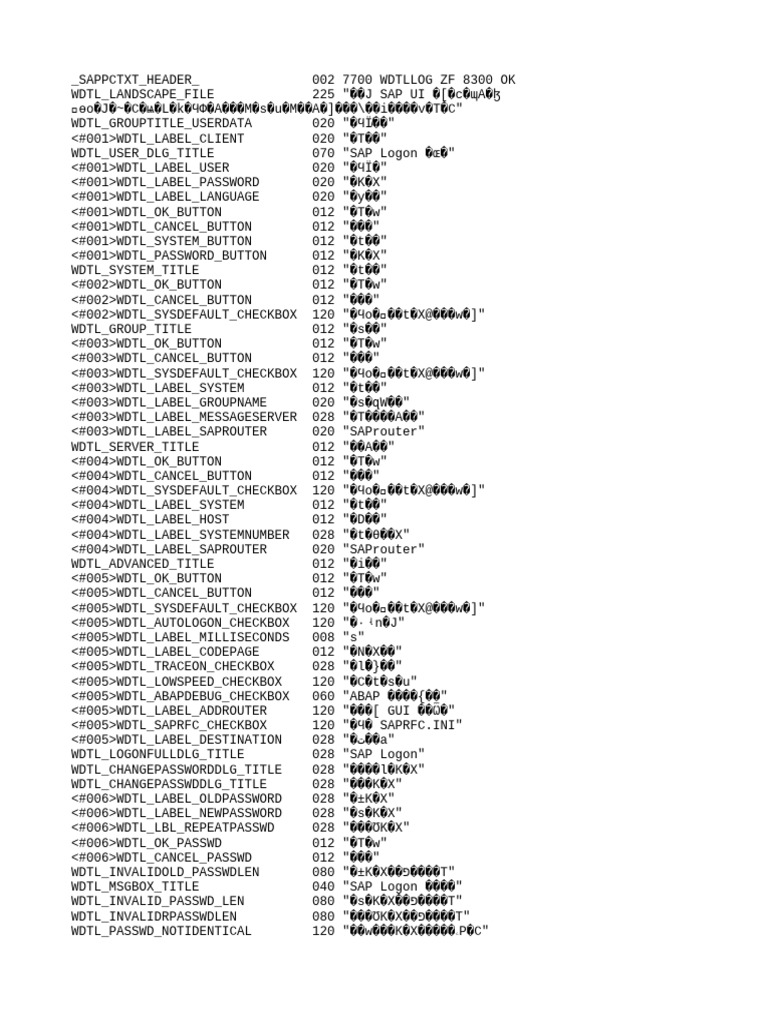 Wdtllog ZF | PDF | Sap Se | Computing