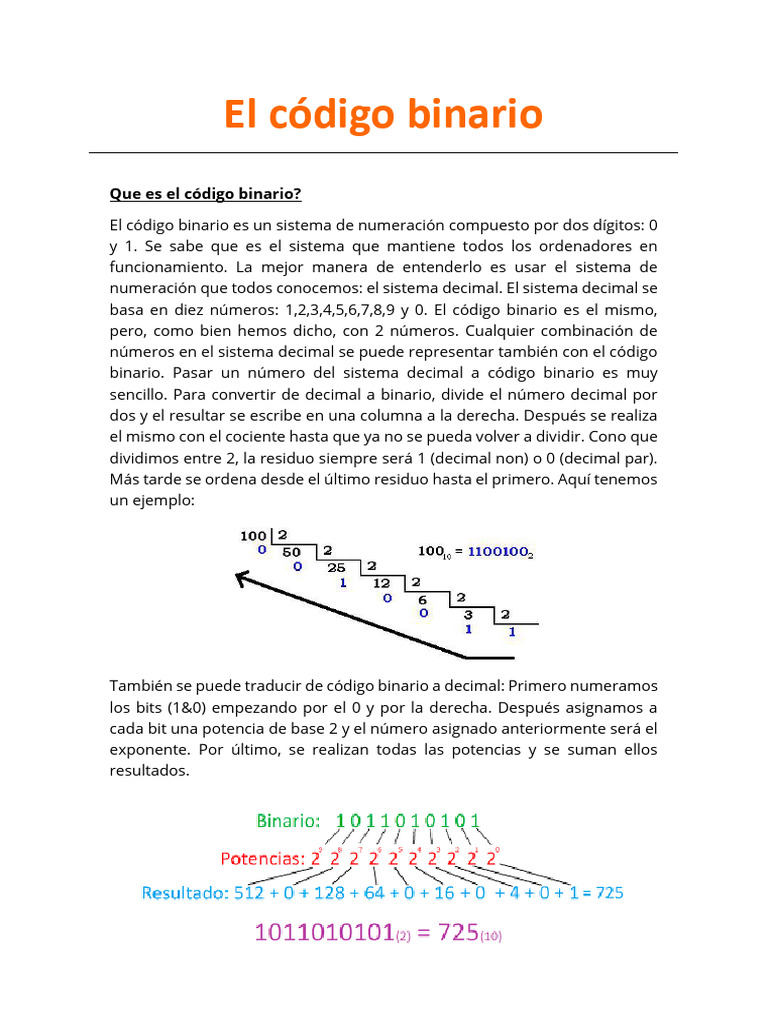 Introducción al Código Binario | PDF | Decimal | Gottfried Wilhelm Leibniz