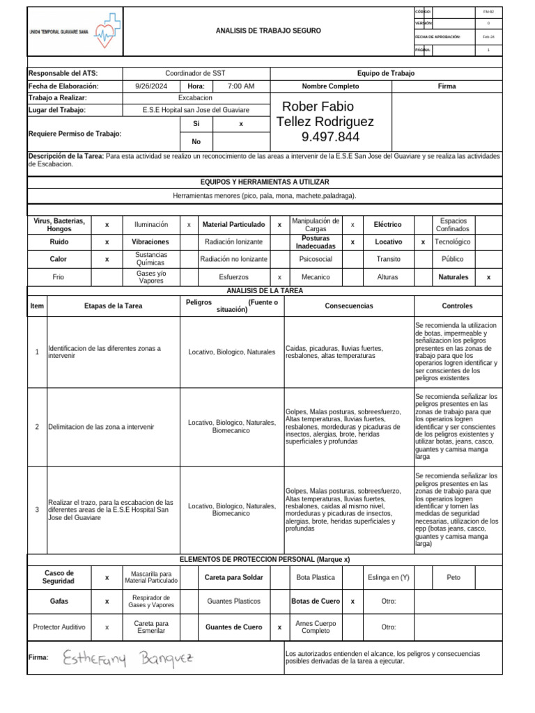 ATS 6.06.2024 Escabacion | PDF | Radiación