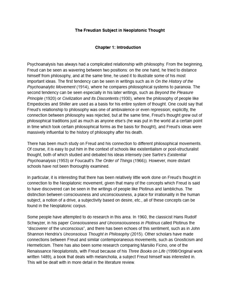 Dissertation (Rough Draft) | PDF | Neoplatonism | Nous