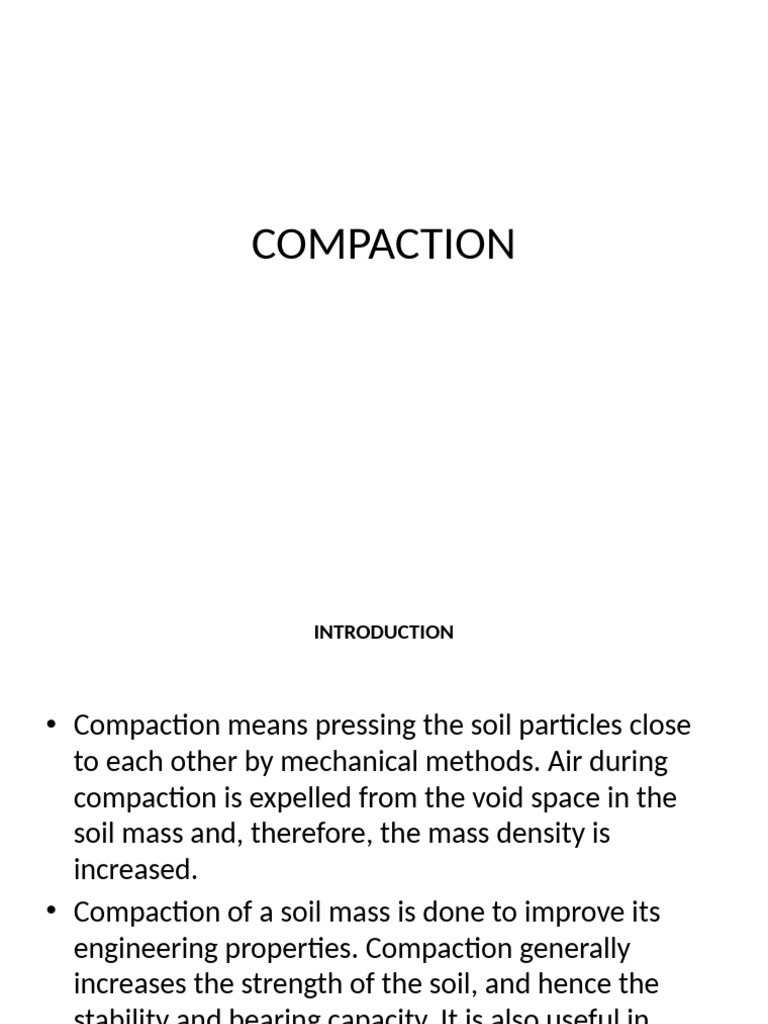 Compaction | PDF | Density | Soil