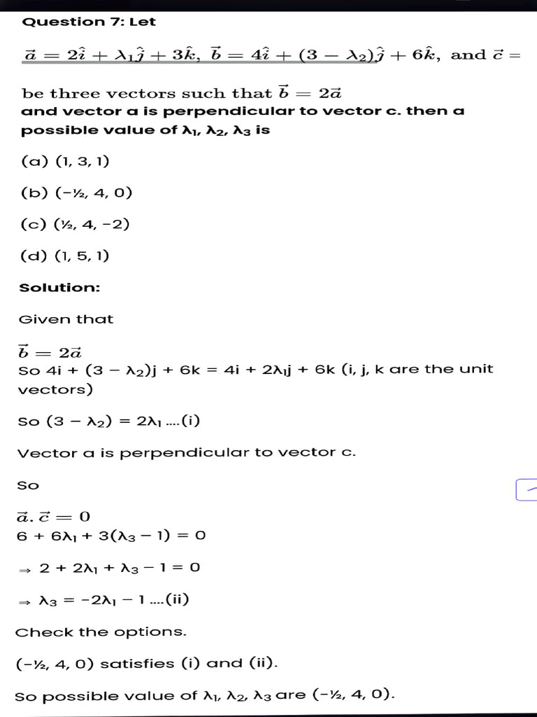 Vectors | PDF