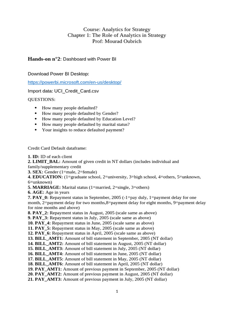 Case Study Credit Card Default | PDF