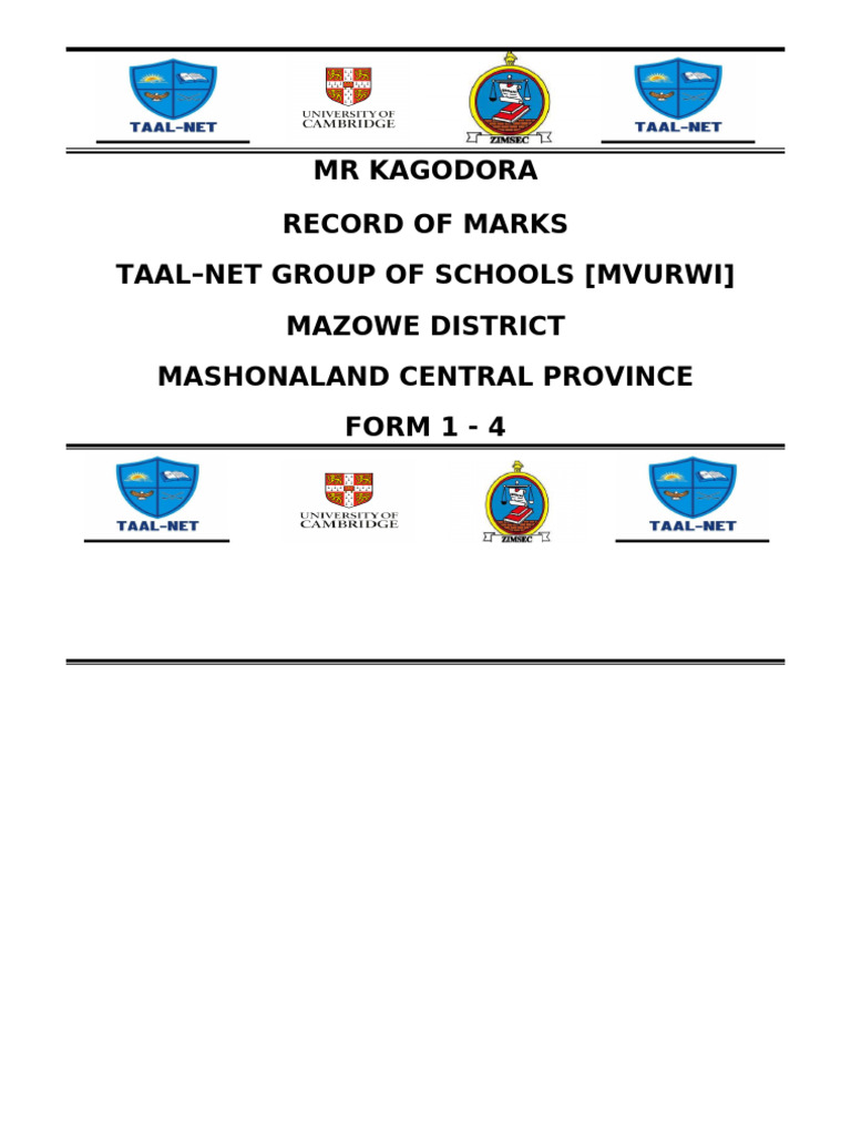 Taal Net Record of Marks 1 | PDF