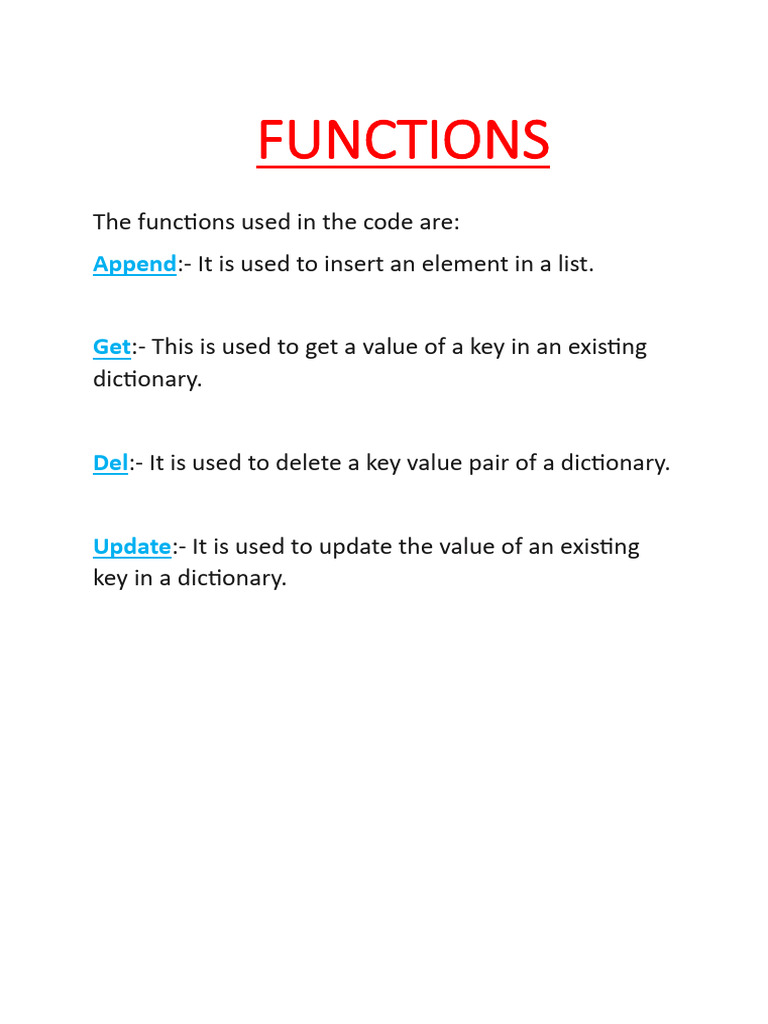 Functions | PDF