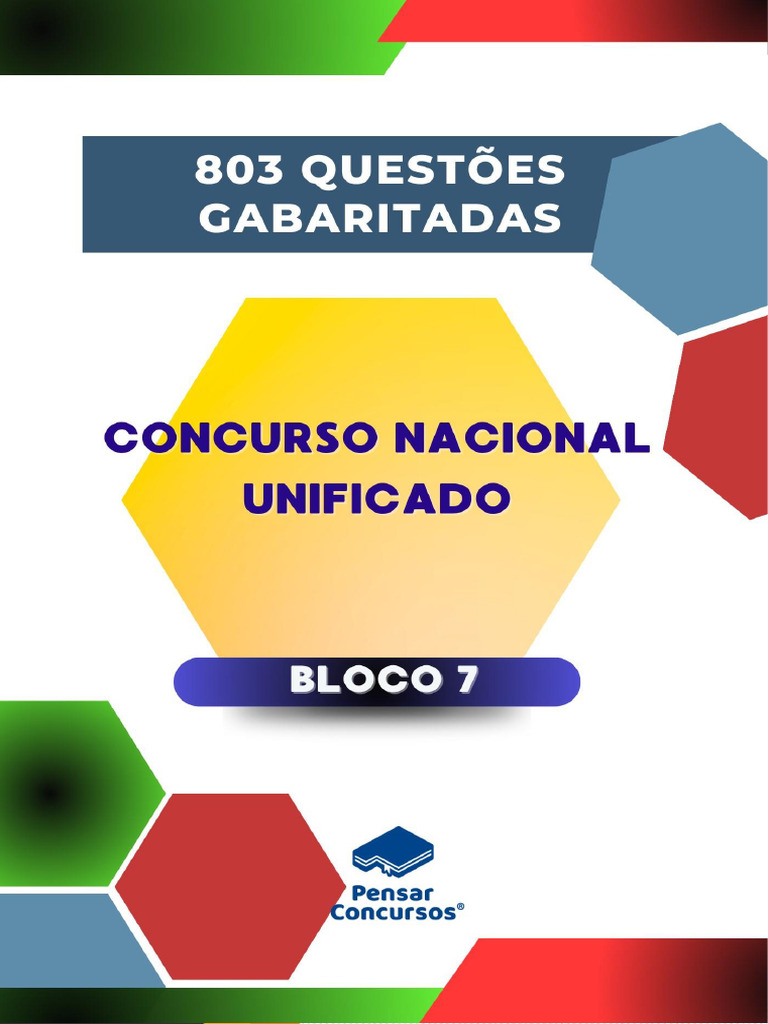 803 Questões Gabaritadas Cnu (Bloco 07) | PDF | Sociologia | Estado