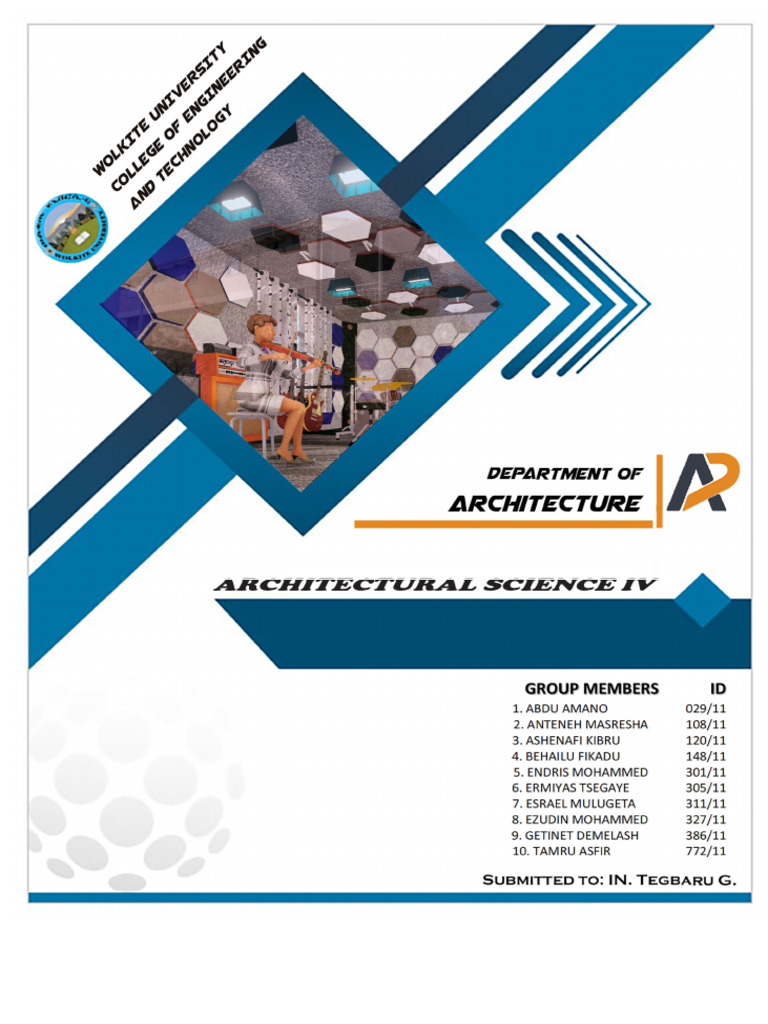 Architectural Science IV (Acoustic Design For Music School) Final ...