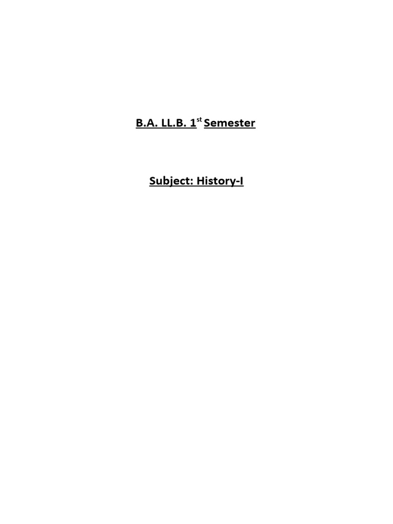 History-I Notes Orignal | PDF | Vedas