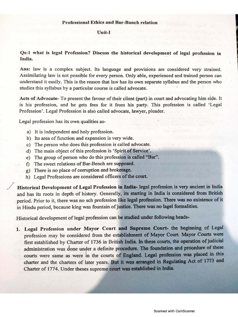 Professional Ethics and Bar-Bench Relation | PDF