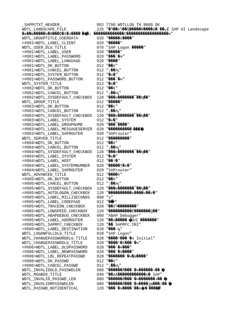 SAP Logon and Password Management | PDF | Technology & Engineering