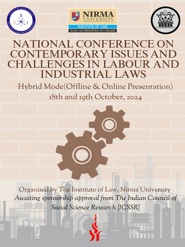 National Labour Law Conference Brochure | PDF | Employment | Social Justice