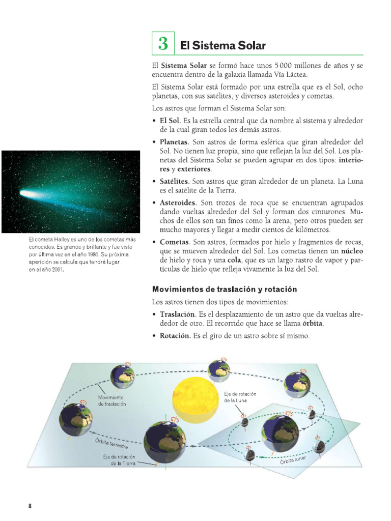 Ficha El Sistema Solar | PDF