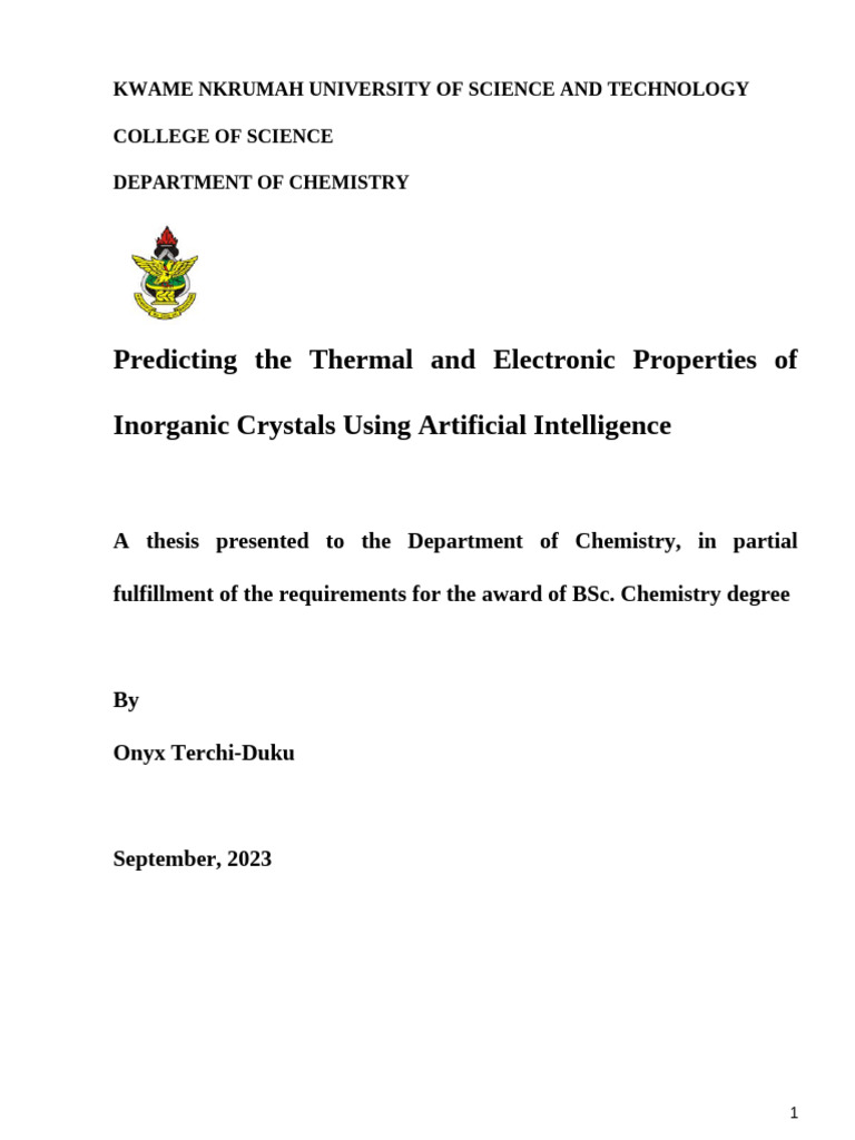 Thesis Template | PDF | Density Functional Theory | Computational Chemistry Thesis Template | PDF | Density Functional Theory | Computational Chemistry