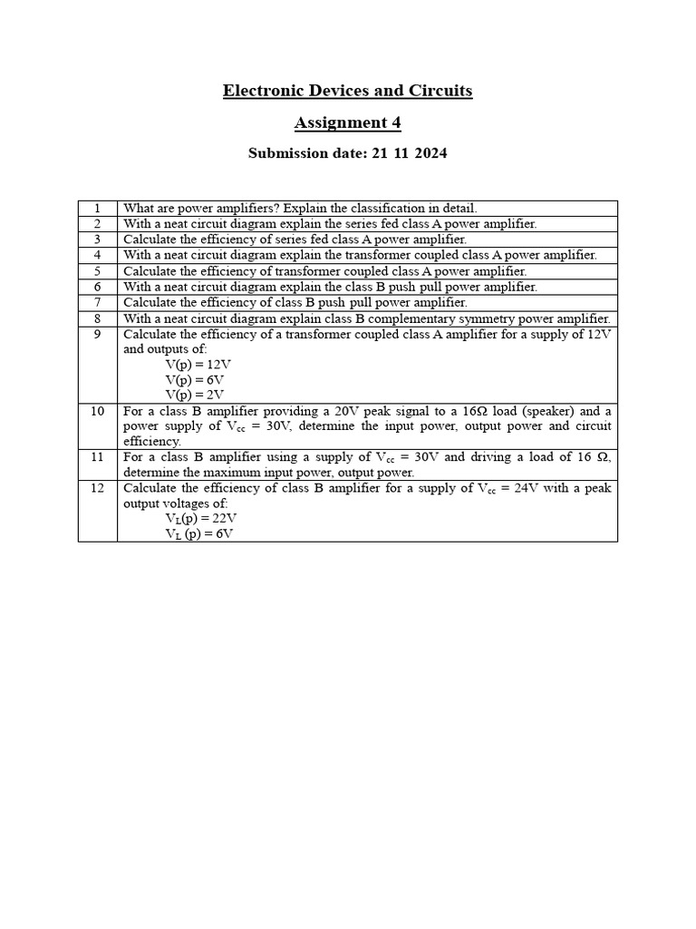 Assignment 4 - EDC | PDF | Science & Mathematics
