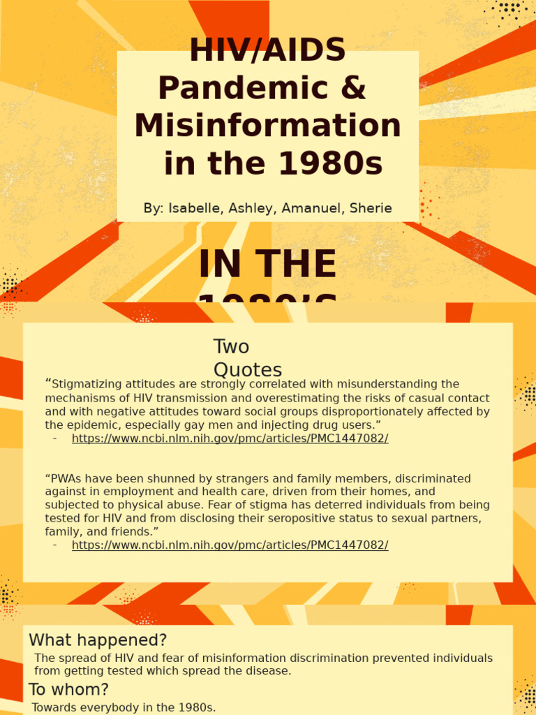 HIV - AIDS Pandemic & Misinformation (1980s) | PDF | Social Science