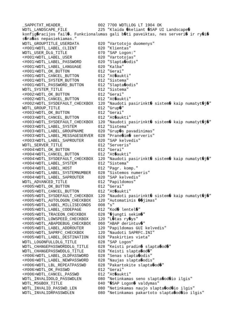 Error SAP UI Landscape Configuración | PDF