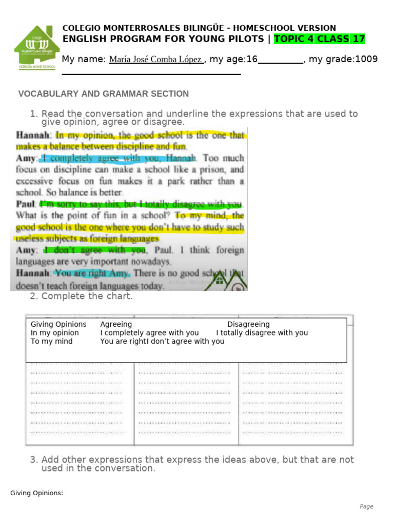Evidencias Clase 17-Y5 | PDF | Language Arts & Discipline