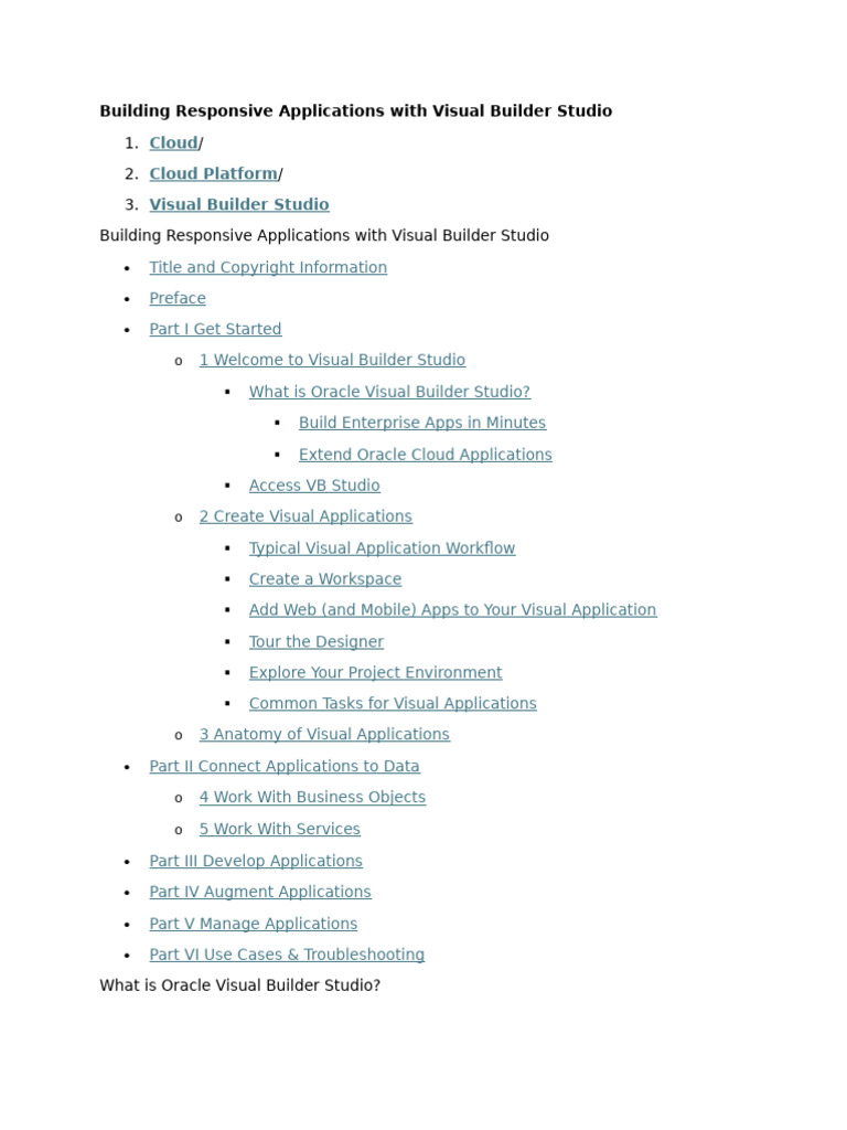 Building Responsive Applications With Visual Builder Studio | PDF ...