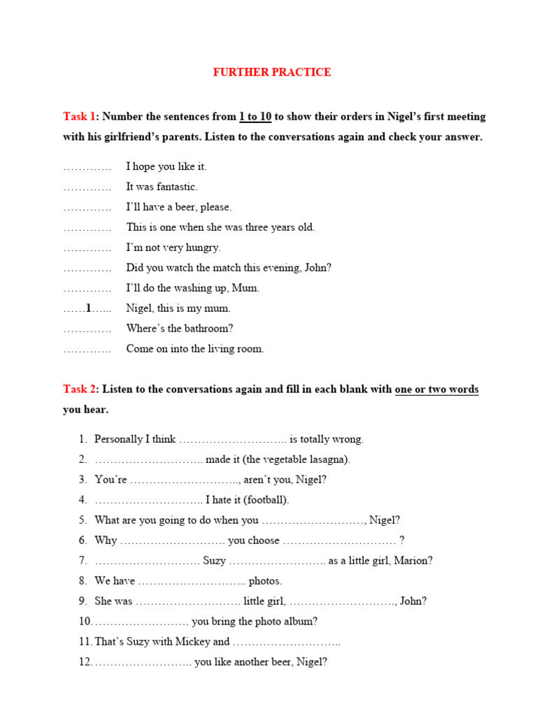 Further Practice For LS1 | PDF | Language Arts & Discipline | Self ...