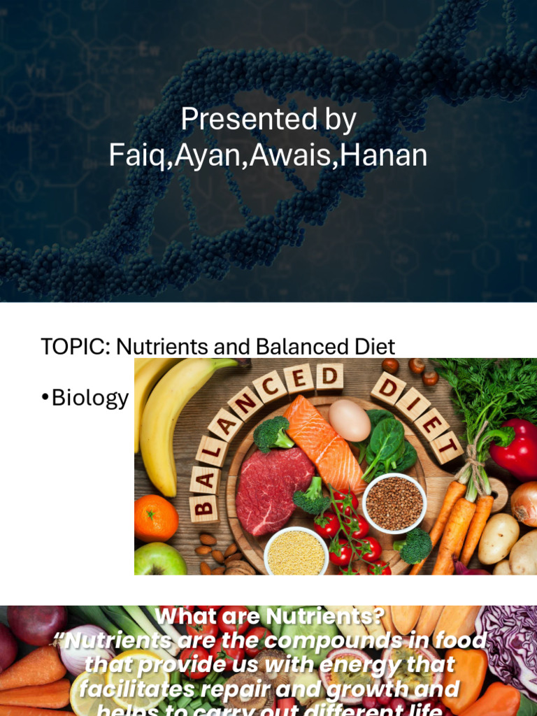 Understanding Nutrients and Balanced Diet | PDF | Wellness