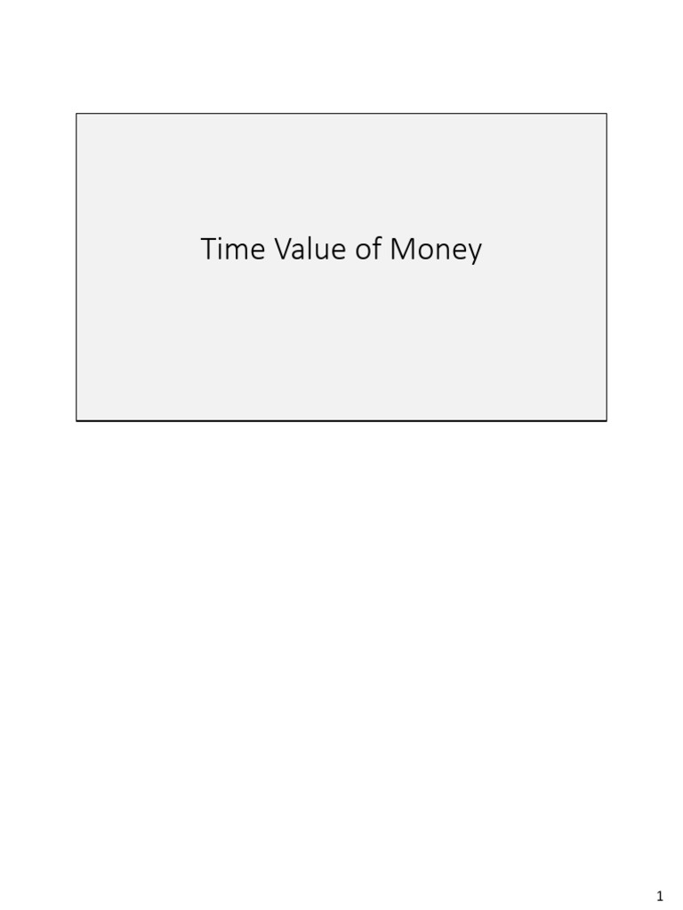 Time Value of Money (2) | PDF | Present Value | Interest