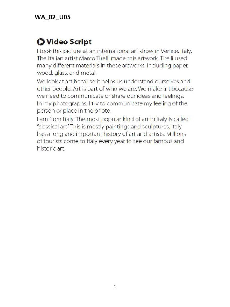 WA - 02 - U05 Script | PDF