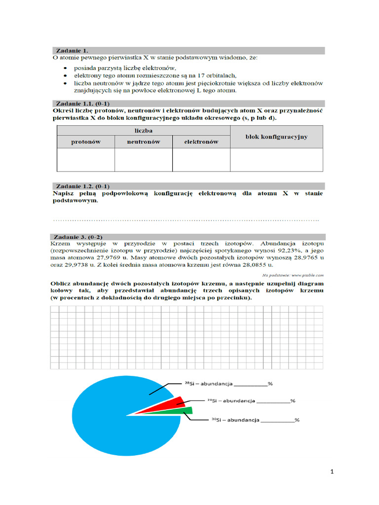 Budowa Atomu Klasy1 2 | PDF