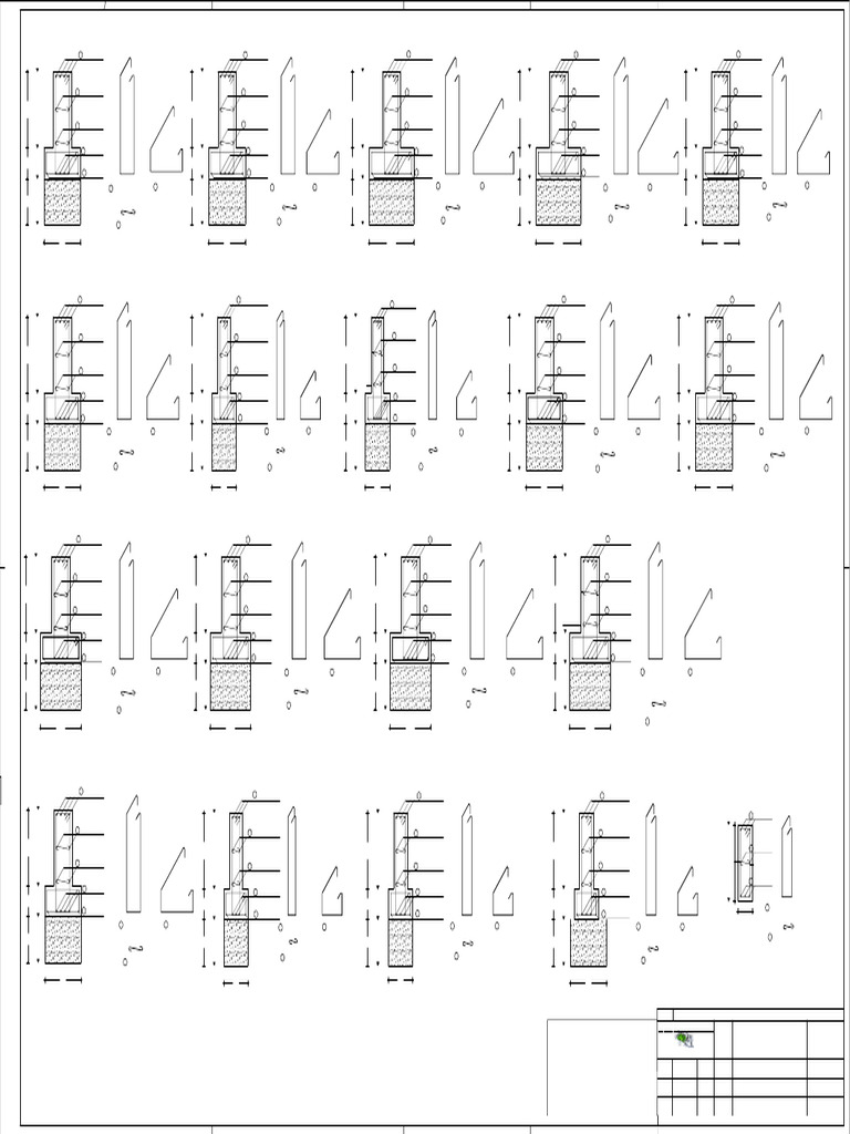 R03 - C - Sectiuni Armare Fundatii A1 | PDF