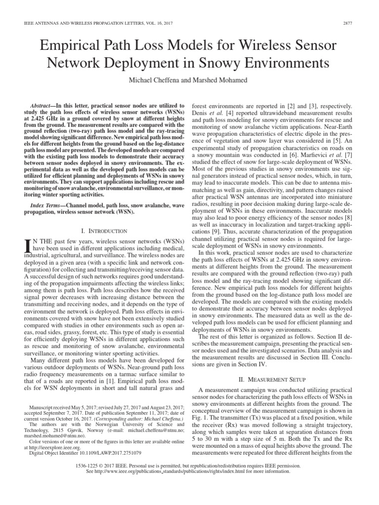 Lawp 2017 2751079 | PDF | Wireless Sensor Network | Errors And Residuals