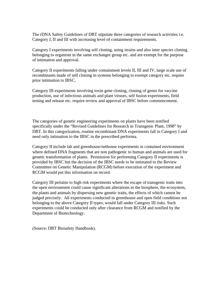 IBSC Categories | PDF