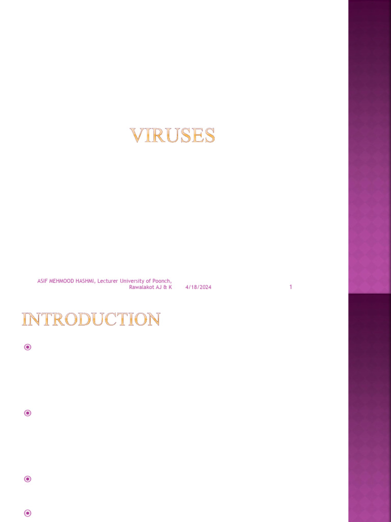 1 2 Viruses Pdf Virus Bacteria