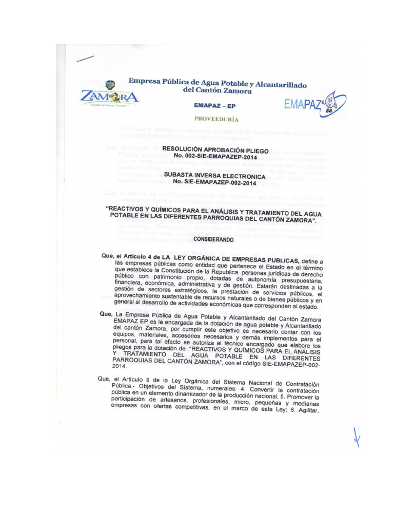 Subasta Inversa Gad Zam | PDF