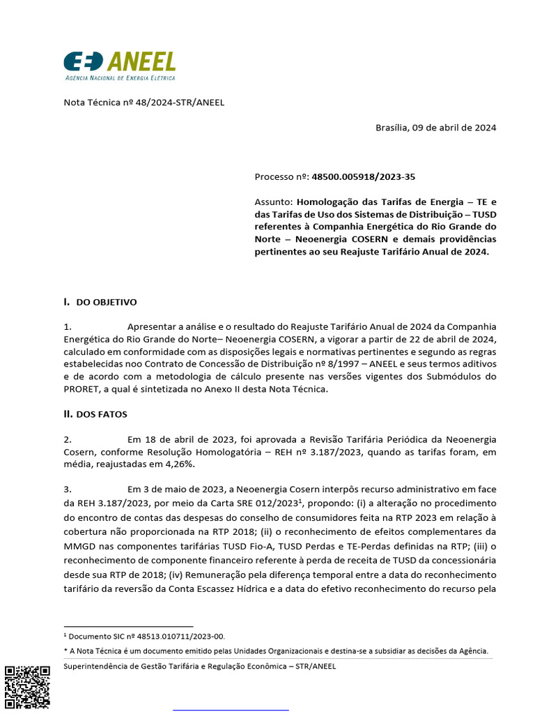 Ntecnica 48 Sic 12882024 - Rta 2024 - Cosern v2 | PDF