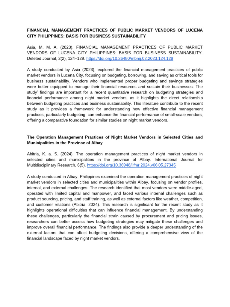 RRL | PDF | Business | Economies