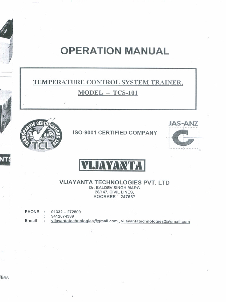 Experiment 3 Temperature Control System | PDF