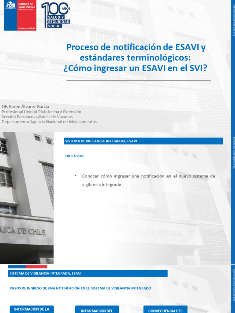 Módulo 3 - Proceso de Notificación de ESAVI y Estandares Terminilógicos ...