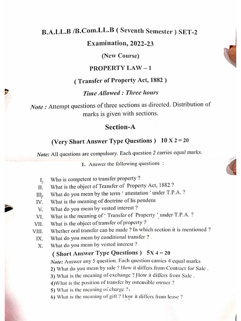 Question Paper 7th Sem | PDF