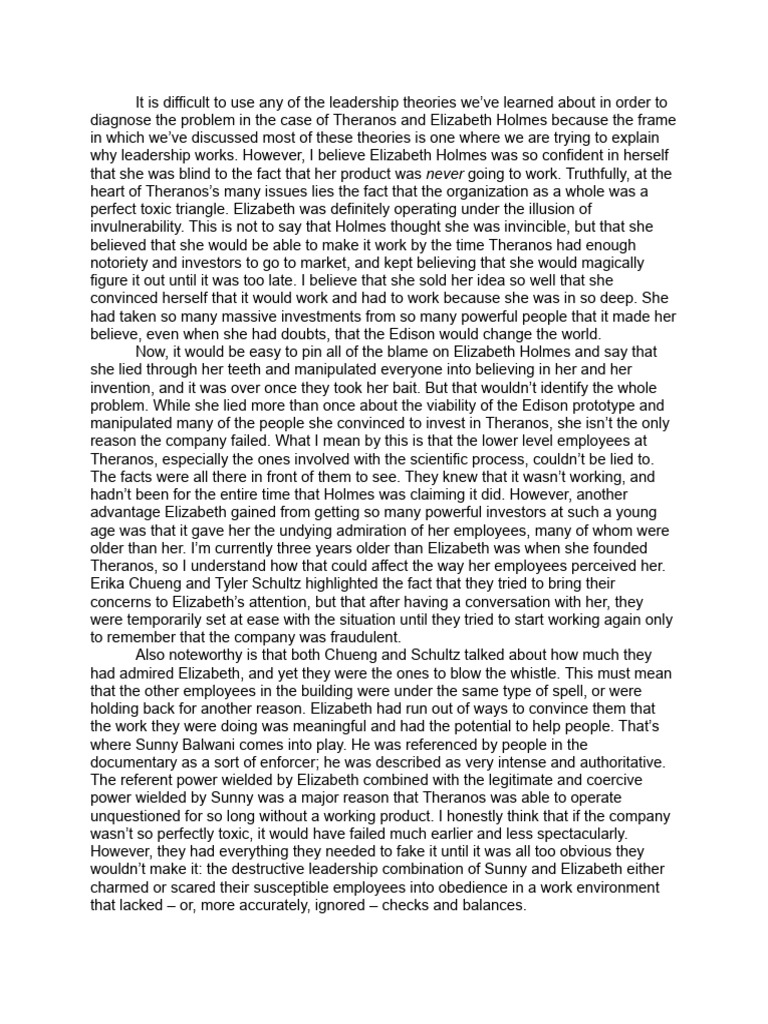 Theranos Case Analysis | PDF