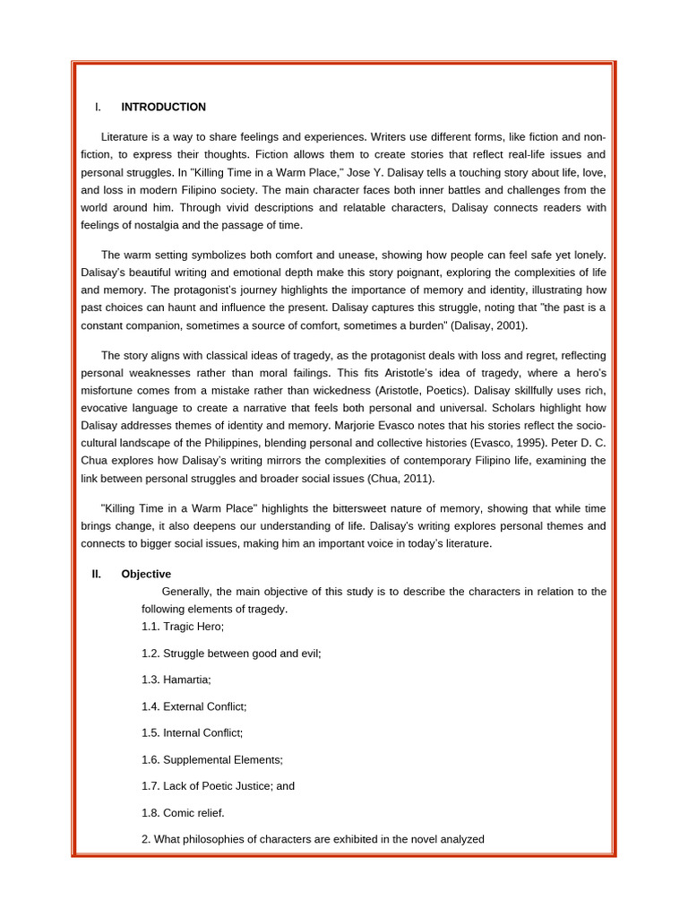 Draft Novel Analysis Ii | PDF | Narrative | Feeling