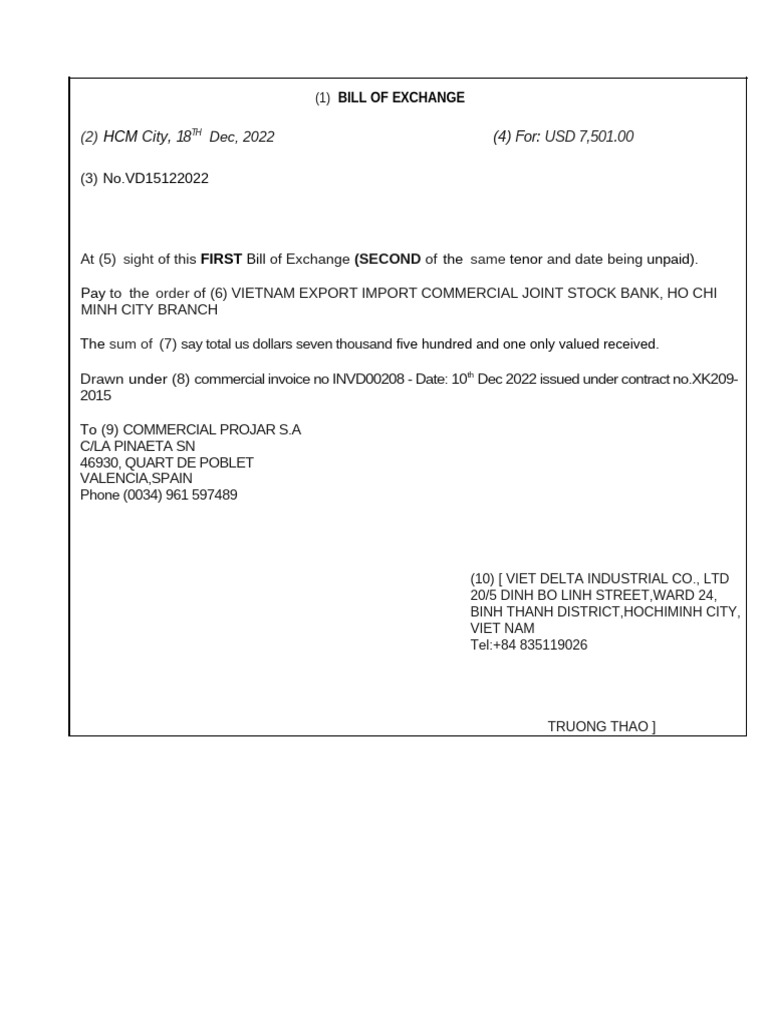 TV4 - Bill of Exchange | PDF