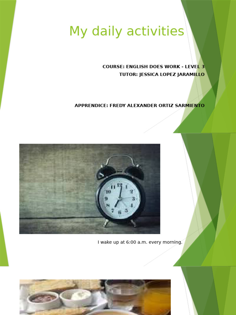 My Daily Activities | PDF