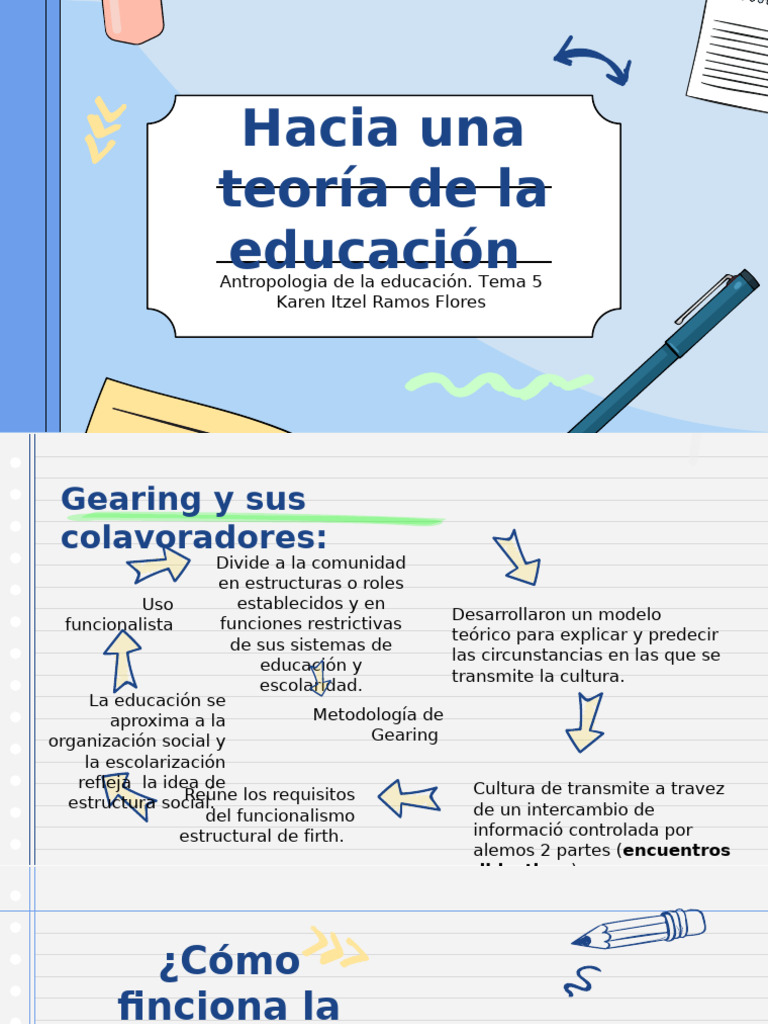 Hacia Una Teoria de La Educación | PDF | Teoría | Etnografía