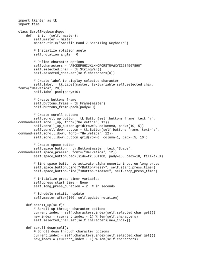 Tkinter Scroll Keyboard Guide | PDF | Computing | Software