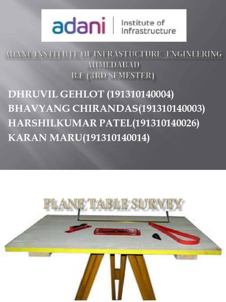 Overview of Plane Table Surveying | PDF | Surveying | Geographical ...