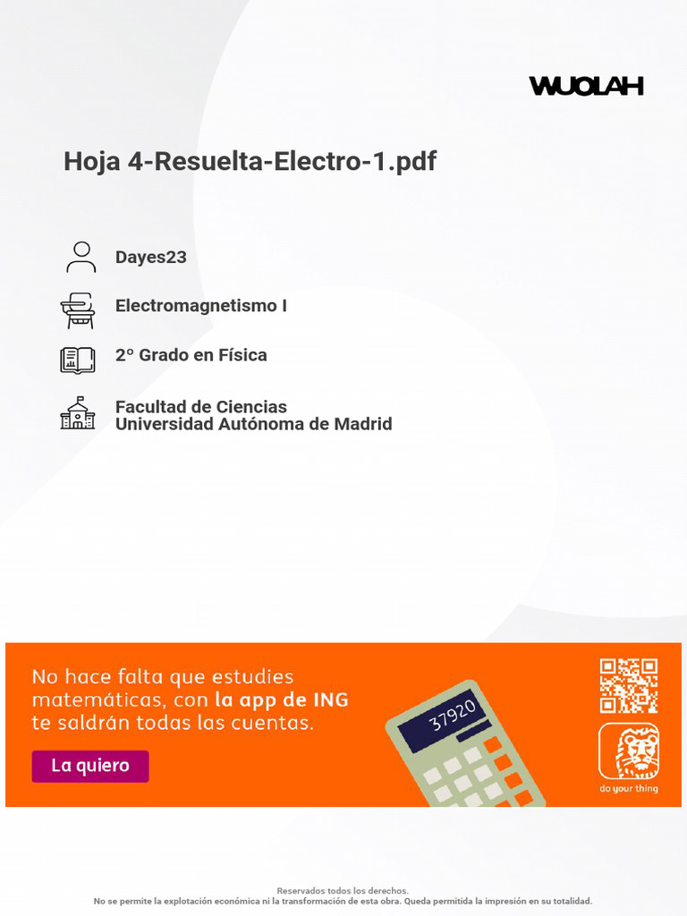 Hoja 4-Conductores Resuelta-Electro-1 | PDF | Física Aplicada e Interdisciplinaria | Ciencias ...