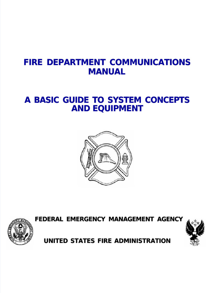 Fire Department Communications Manual | PDF | 9 1 1 | Firefighter