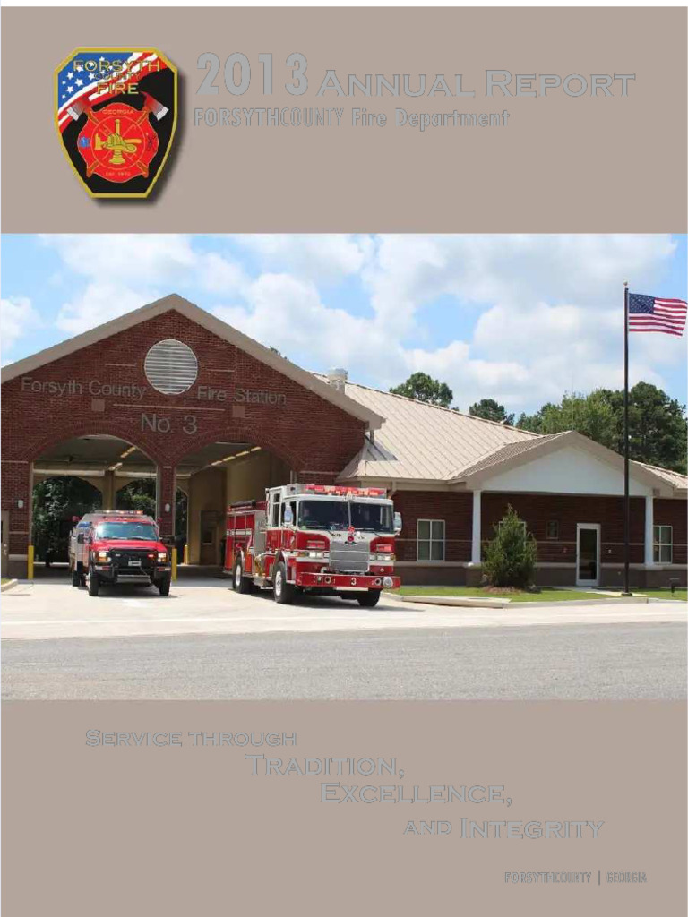 Fire Department Annual Report Sample | PDF | Firefighter | Inspector