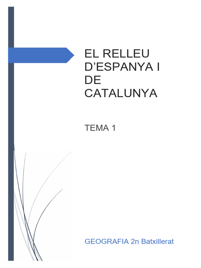 Tema 1 El Relleu PDF | PDF