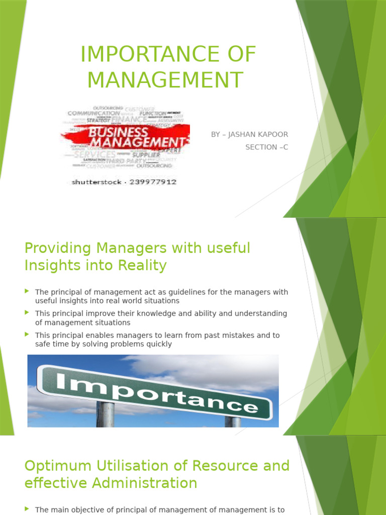 Key Principles of Effective Management | PDF | Career & Growth